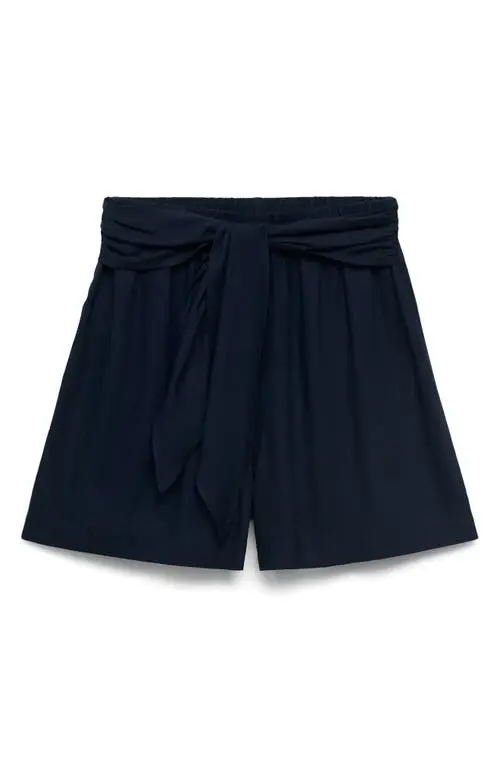 Mango Pleated Bow Shorts