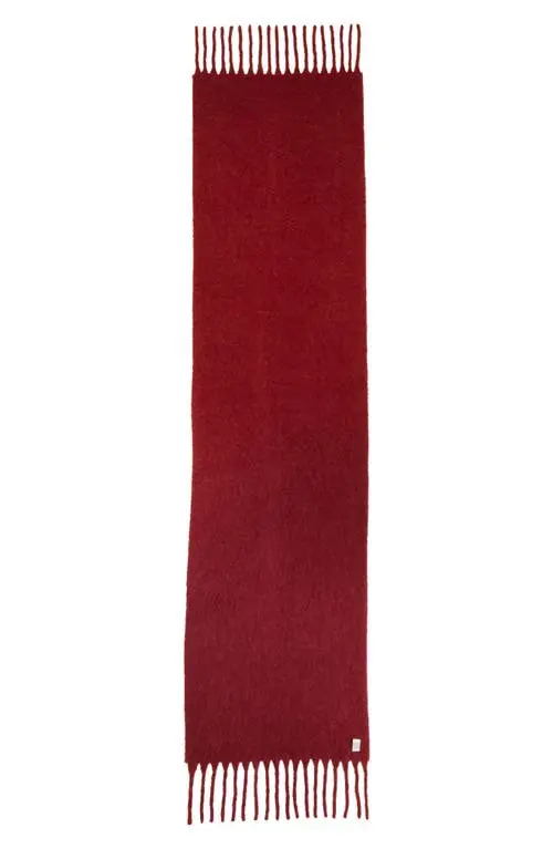 TOTEME Fuzzy Alpaca Blend Scarf - Red