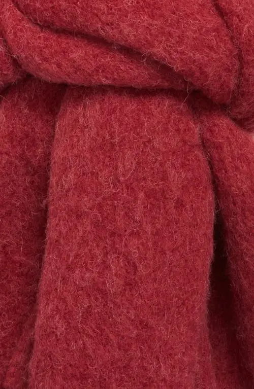 TOTEME Fuzzy Alpaca Blend Scarf - Red