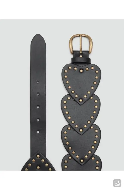 Mango Studded Heart Belt