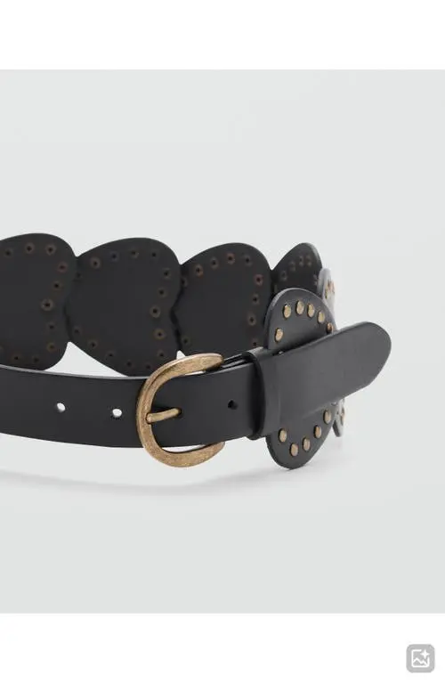 Mango Studded Heart Belt