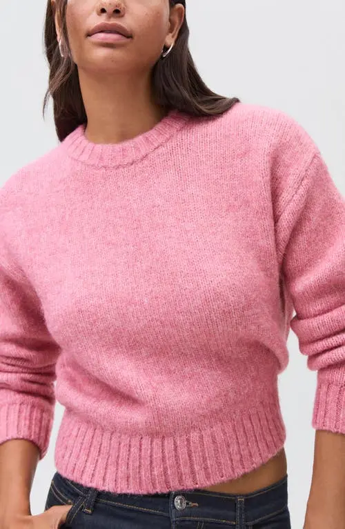 Mango Marled Crewneck Sweater