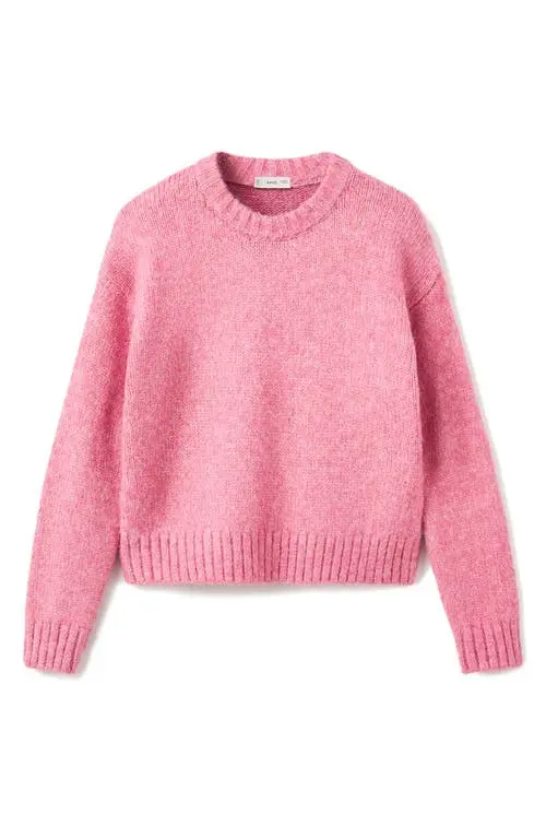 Mango Marled Crewneck Sweater