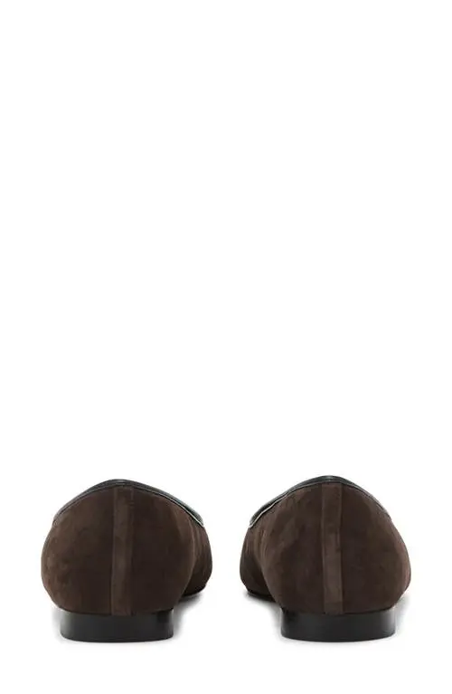 REISS Evelyn Ballet Flat - Chocolate