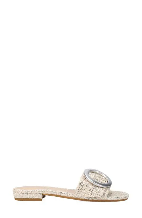 Pelle Moda Bianka Slide Sandal - Silver