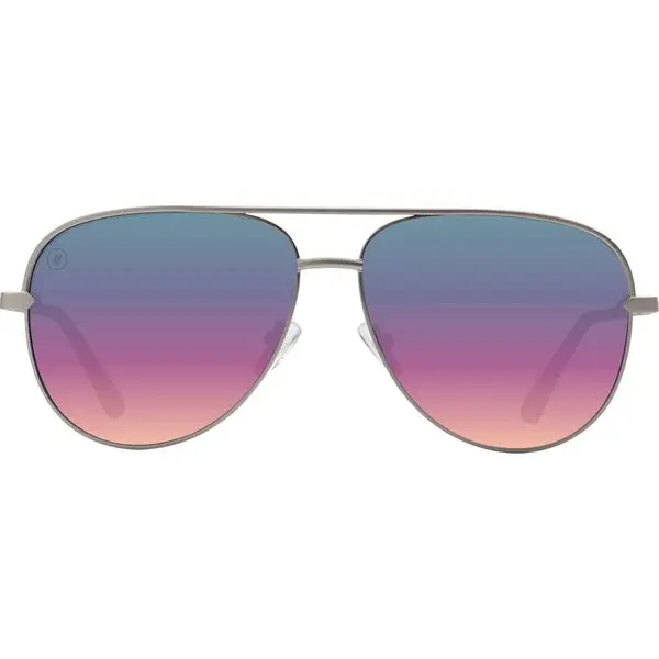 BLENDERS EYEWEAR 60.5mm Polarized Aviator Sunglasses - Zero Gravity