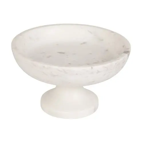 STORIED HOME Marble Footed Bowl