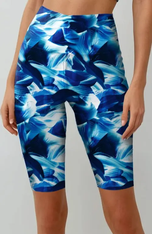CALYPSA Bike Swim Shorts - Navy Wave