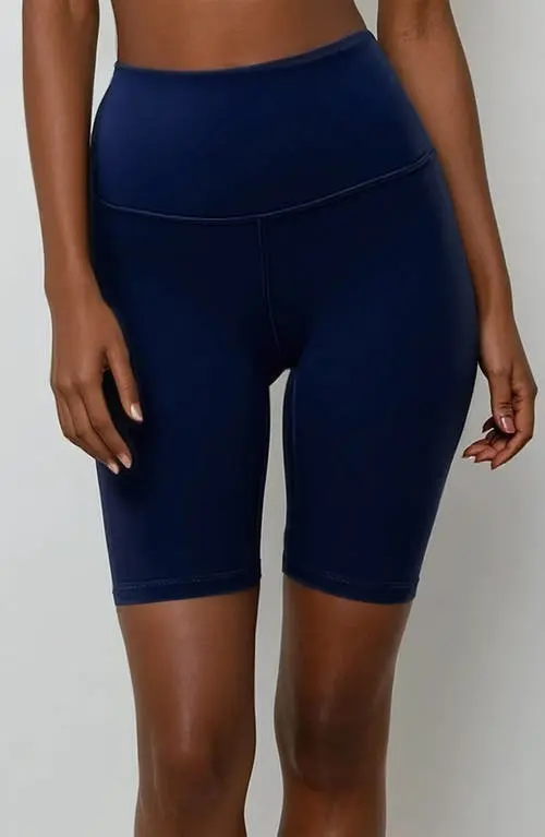 CALYPSA Tummy Control Long Bike Swim Shorts - Navy