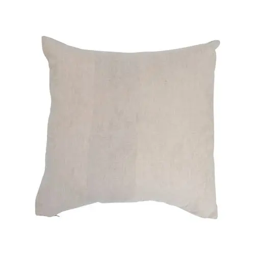 STORIED HOME Woven Jacquard Pillow - Cream