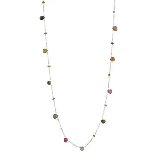 SPERO LONDON Sterling Tourmaline Necklace - Silver