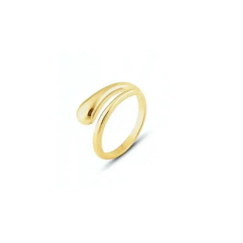 SPERO LONDON Signature Sterling Snake Stacking Ring - Gold