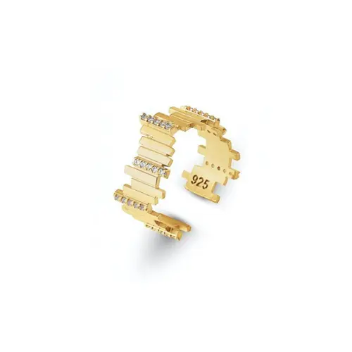 SPERO LONDON Bar Sterling Ring - Gold