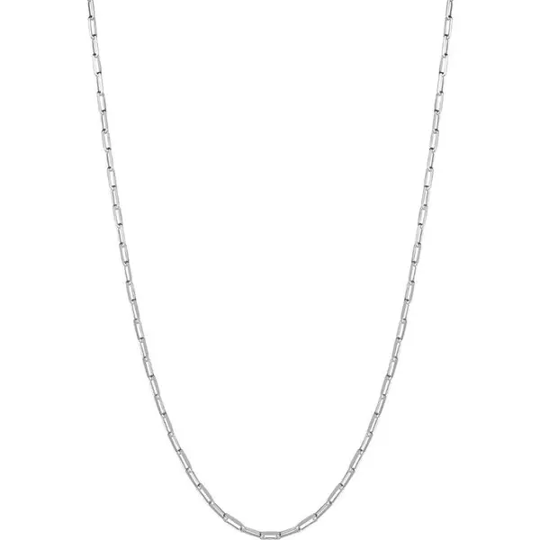 SPERO LONDON Rectangular Link Chain Sterling Necklace - Silver