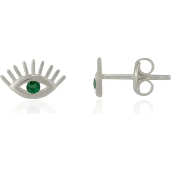 SPERO LONDON Eye Stud Earring Sterling - Silver