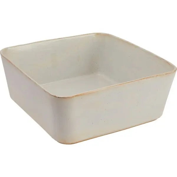 STORIED HOME Rectangular Stoneware Planter - Cream