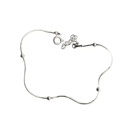 SPERO LONDON Italian Bead Chain Satellite Bracelet - Silver