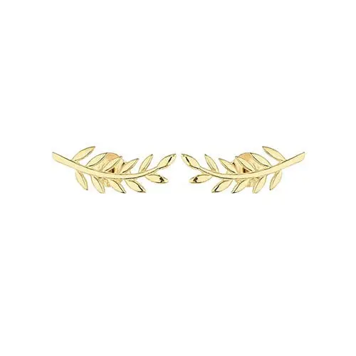 SPERO LONDON Wheat Sterling Stud Earrings - Gold