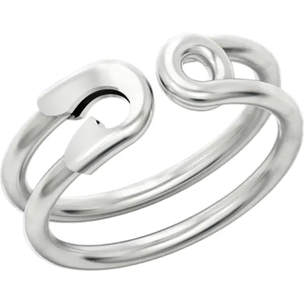 SPERO LONDON Sterling Safety Pin Ring - Silver