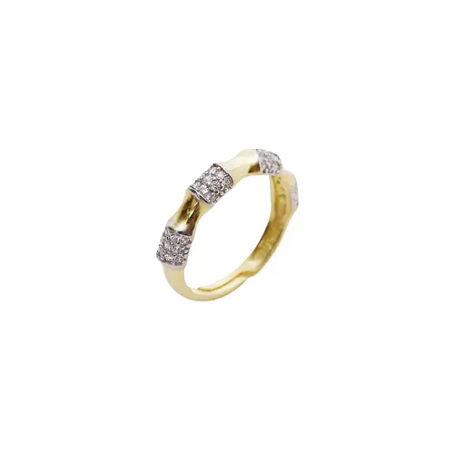 SPERO LONDON Bone Sterling Silver Adjustable Ring - Gold