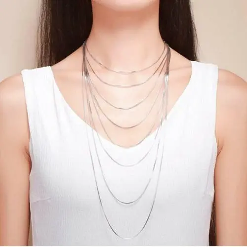 SPERO LONDON Italian Sterling Chain Necklace - Silver