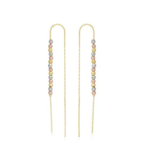 SPERO LONDON Sterling Bead Drop Earrings - Rose Gold