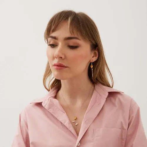 SPERO LONDON Rose Sterling Necklace - Silver