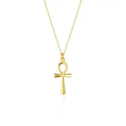 SPERO LONDON Sterling Egyptian Ankh Pendant Necklace - Gold