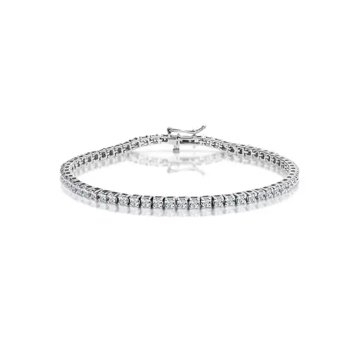 SPERO LONDON Sterling Tennis Bracelet 3mm - Silver
