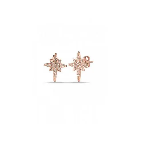 SPERO LONDON Northern Star Sterling Stud Earrings - Rose Gold