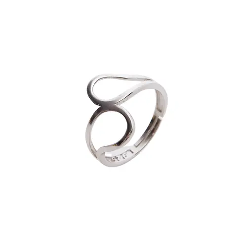 SPERO LONDON Intercepting Circles Ring - Silver