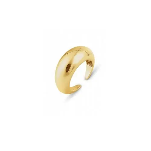 SPERO LONDON Dome Crescent Ring - Gold