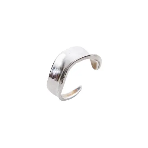 SPERO LONDON Large Contour Stack Sterling Ring - Silver