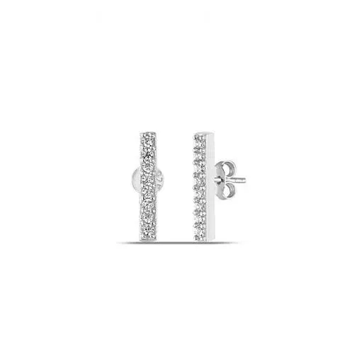 SPERO LONDON Sterling Bar Stud Earrings - Silver