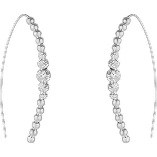 SPERO LONDON Beaded Sterling Earrings - Silver