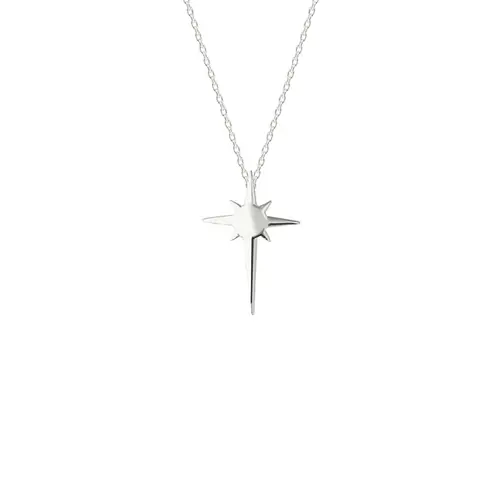 SPERO LONDON Single Star Pendant Necklace - Silver