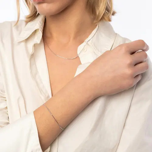 SPERO LONDON Six Beads Sterling Bracelet - Silver