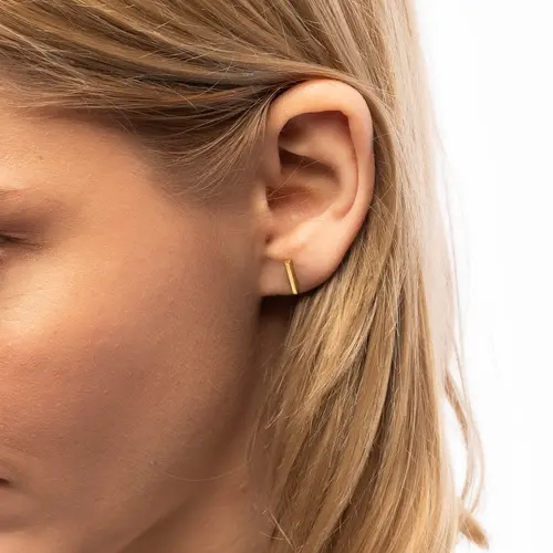 SPERO LONDON Bar Stud Sterling Earrings - Silver