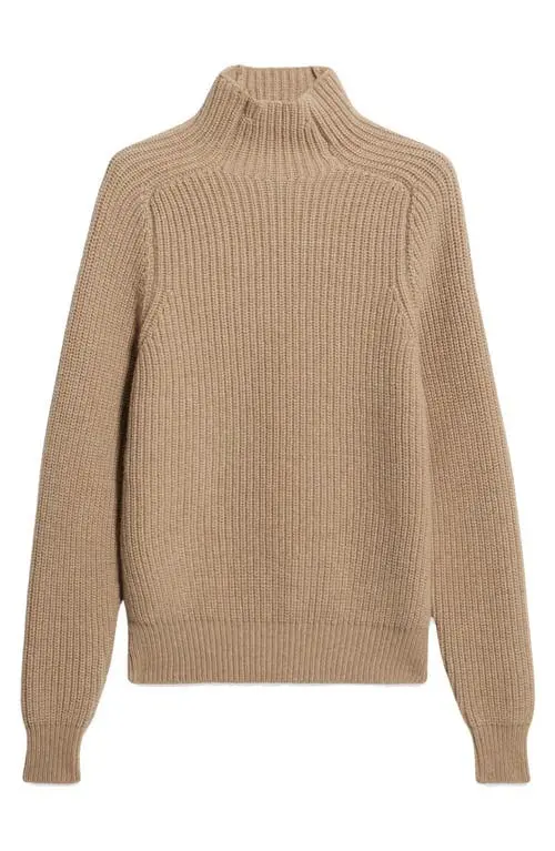 FORTELA Leona High Neck Wool Sweater - Beige