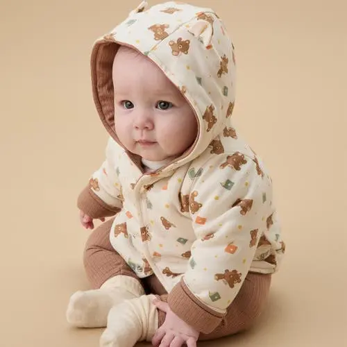 MORI Teddy Bear Reversible Hooded Jacket