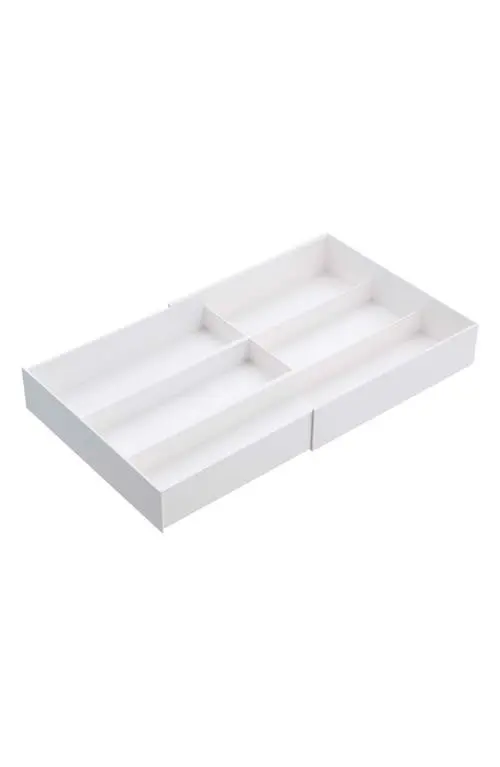 YAMAZAKI Expandable Cutlery Organizer - White