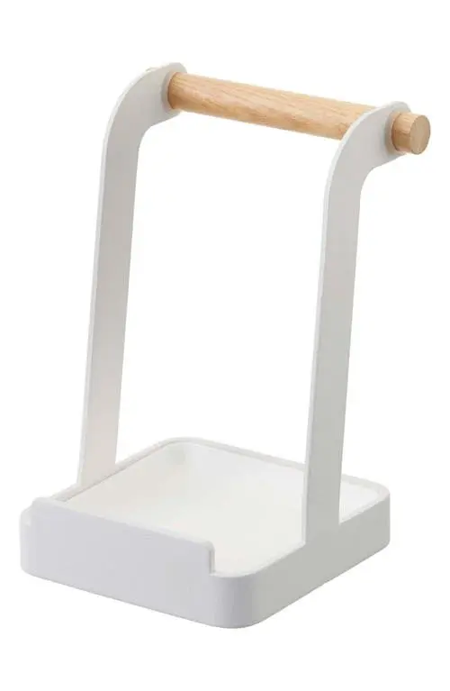 YAMAZAKI Lid/ladle Storage Stand - White