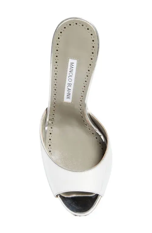 Manolo Blahnik Astucla Sandal - Silver