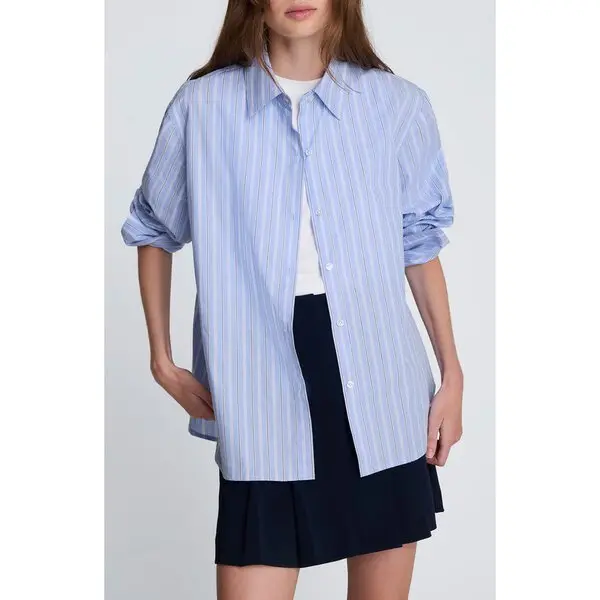 KENNETH COLE Striped Button-up Shirt