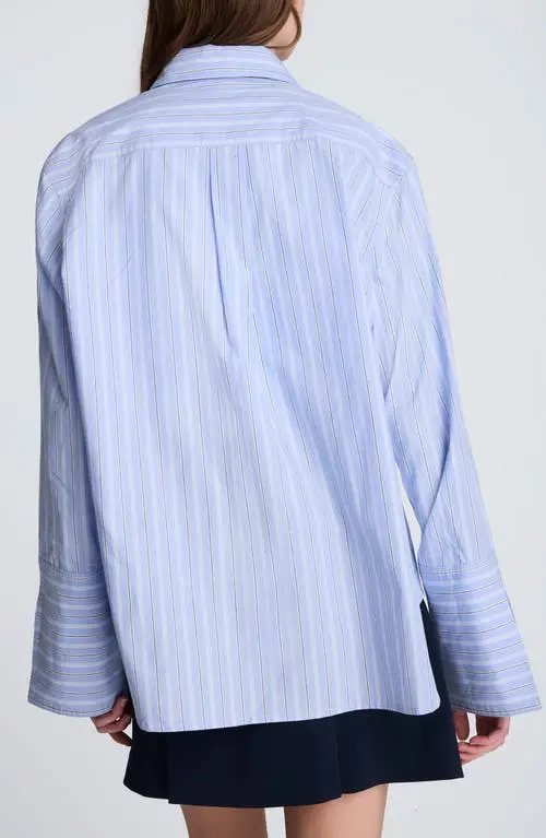 KENNETH COLE Striped Button-up Shirt