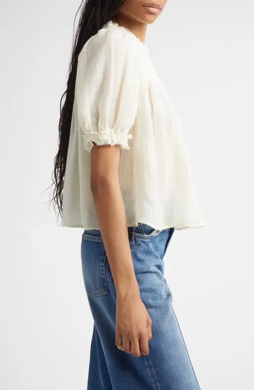 Ulla Johnson Karlyn Pintuck Wool Trapeze Top