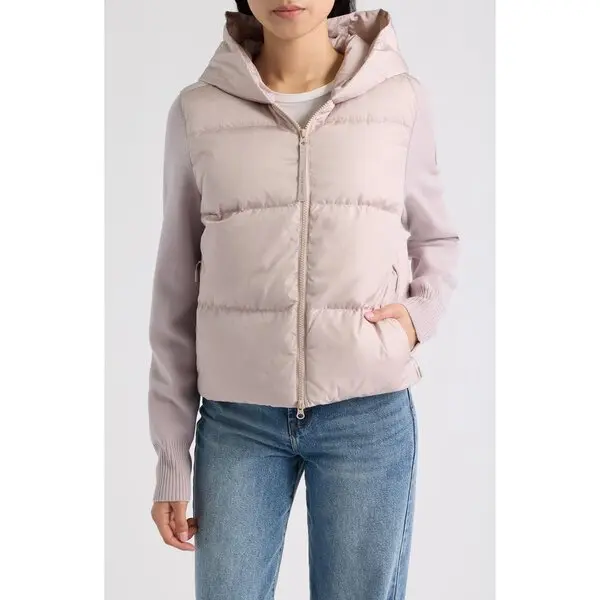 Canada Goose Hybridge Mixed Media 750 Fill Power Down Puffer Jacket - Lucent Rose