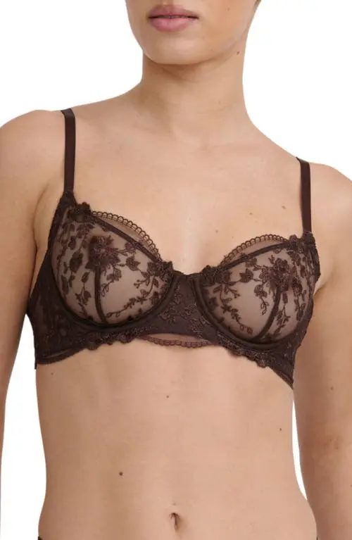 KAT THE LABEL Sofia Underwire Bra - Espresso