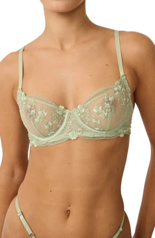 KAT THE LABEL Sofia Underwire Bra - Pistachio