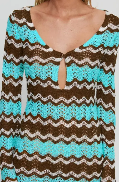 Princess Polly Open Stitch Long Sleeve Minidress